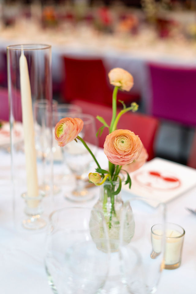 Bud Vase Centerpiece and Glass Candlestick Package – Chuppah Rental NYC ...
